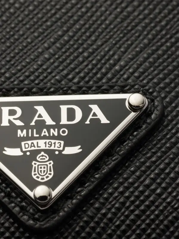 Prada Saffiano Leather Badge Holder