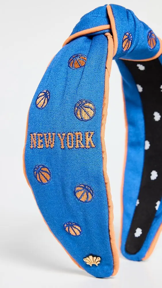 Lele Sadoughi Lele X New York Knicks Embroidered Headband