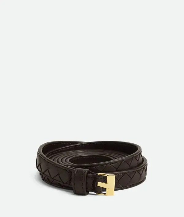 Bottega Veneta Intrecciato Nappa Leather Double Belt Fondant