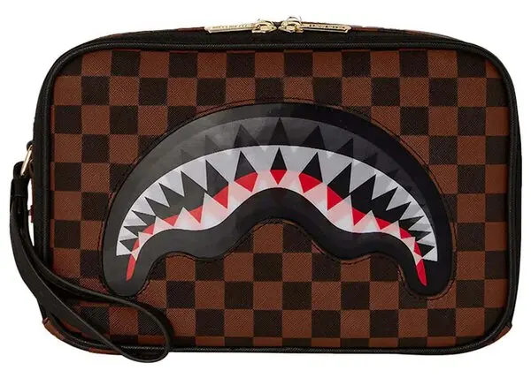 SPRAYGROUND Sip Lenticular Chomp Brick Toiletry - Brown