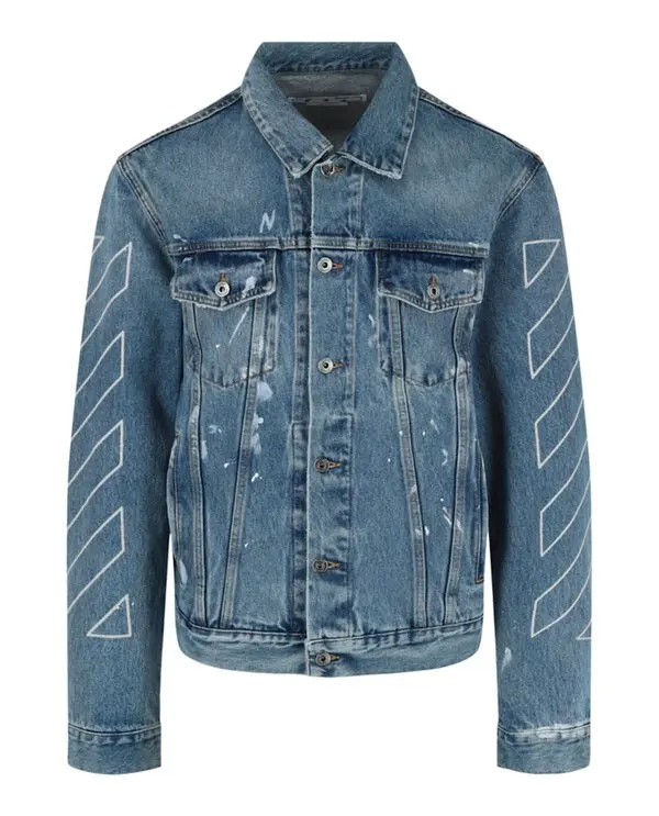 Off-White Diag Outline Denim Jacket