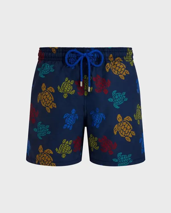Vilebrequin Printed Swim Trunks - Blue