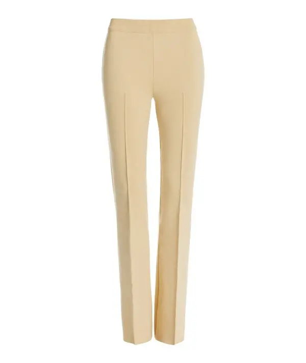 HIGH SPORT Long Kick Stretch-cotton Flared Pants - Neutral