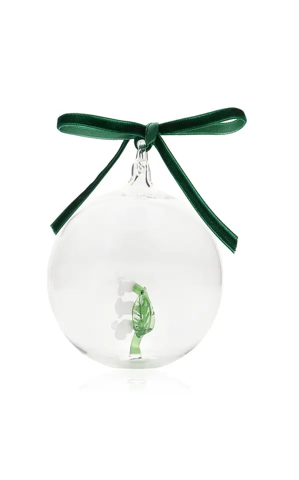 MODA DOMUS Handmade Glass Christmas Ornament - Multi