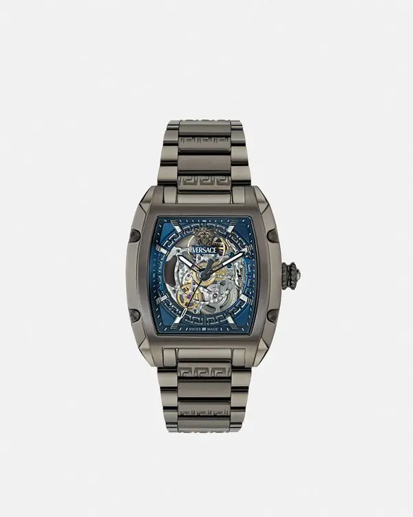 Versace Dominus Skeleton Watch - Gray