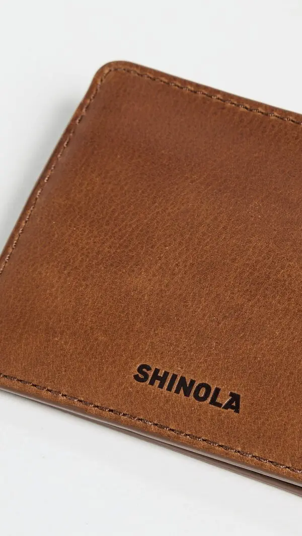 Shinola Leather Bifold Wallet - Tan