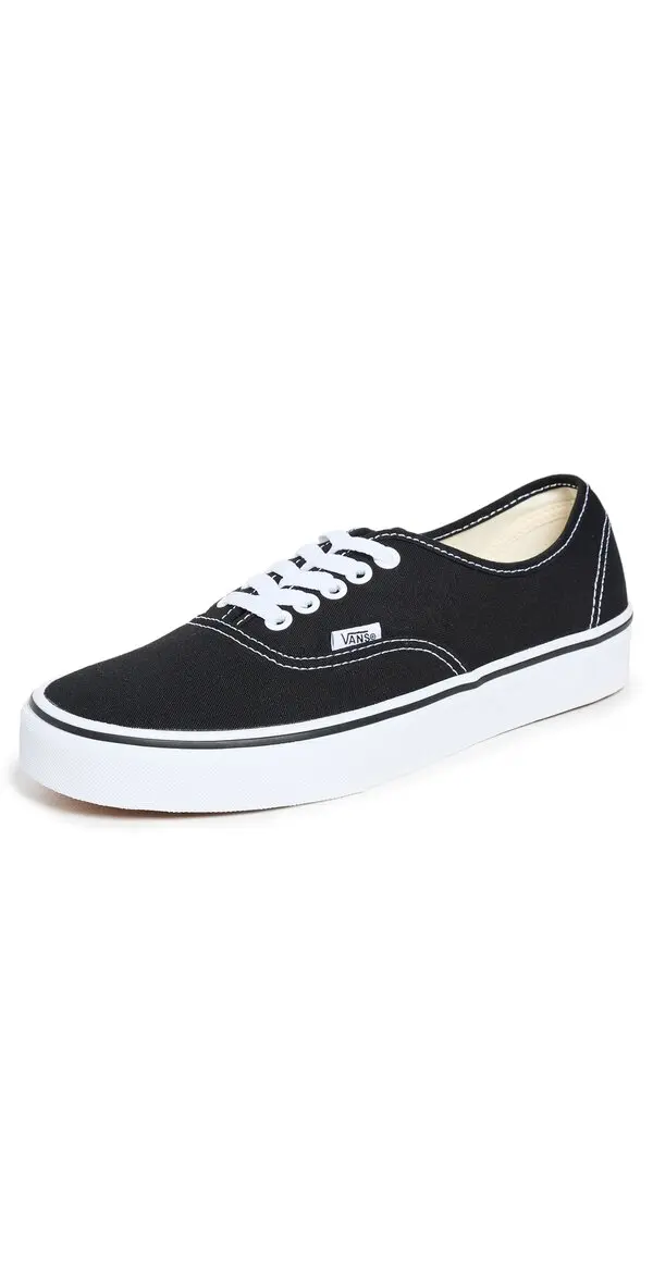 VANS Authentic Lace Up Sneakers - Black/white