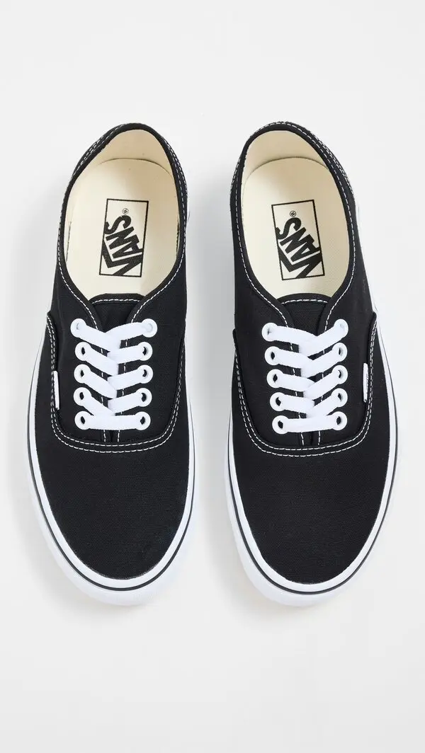 VANS Authentic Lace Up Sneakers - Black/white