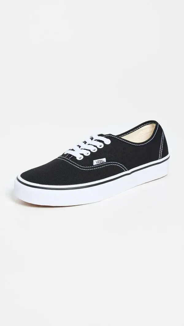 VANS Authentic Lace Up Sneakers - Black/white