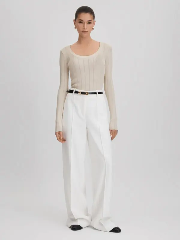 REISS Sierra Knitted Top