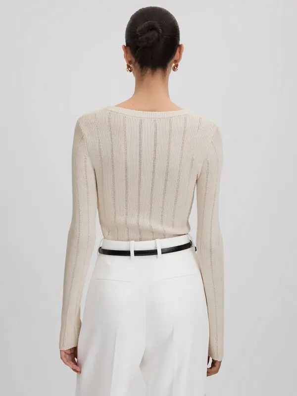 REISS Sierra Knitted Top