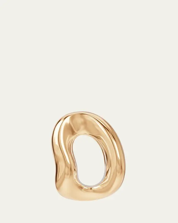 Charlotte Chesnais Shima Hoop Earring Vermeil - Gold