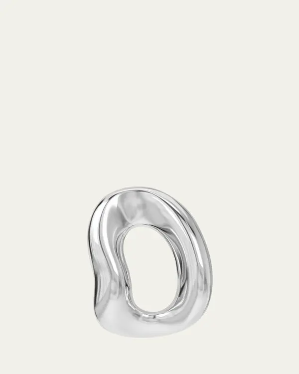 Charlotte Chesnais Sterling Shima Hoop Earring - Silver