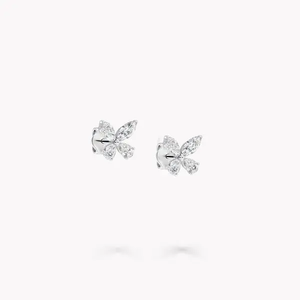 Graff Classic Butterfly Diamond Stud Earrings