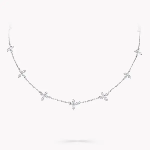 Graff Classic Butterfly Petite Diamond Necklace - White Gold