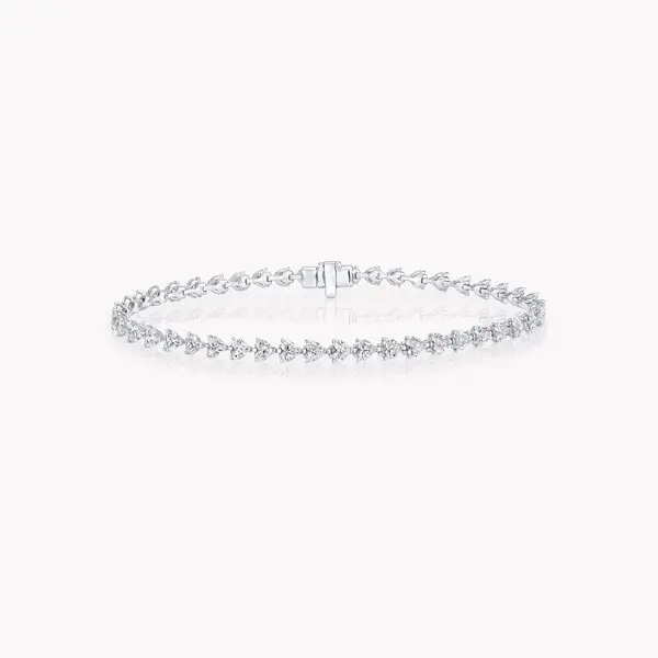 Graff Heart Shape Diamond Bracelet - White Gold