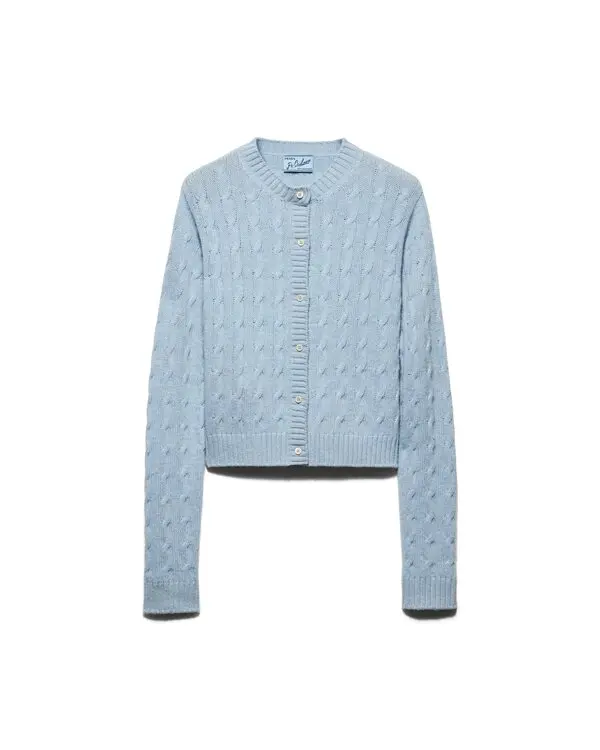 Prada Re-cashmere Cardigan - Light Blue