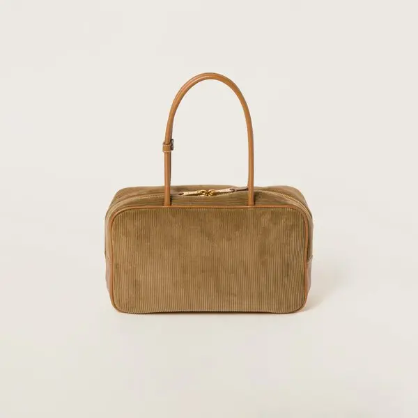 Miu Miu Beau Corduroy Top-handle Bag