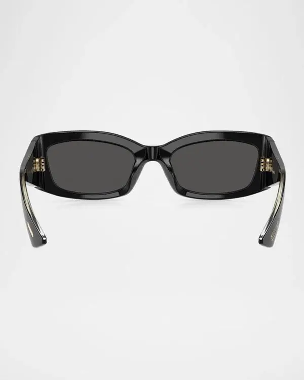 KHAITE X OLIVER PEOPLES Rectangle Sunglasses - Black