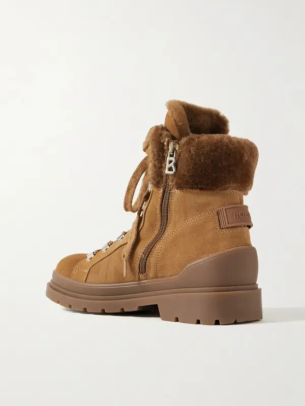 Bogner St. Moritz 18 Shearling-lined Suede Ankle Boots