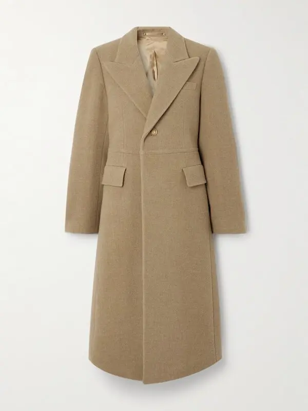 Burberry Wool And Silk-blend Tailored Coat