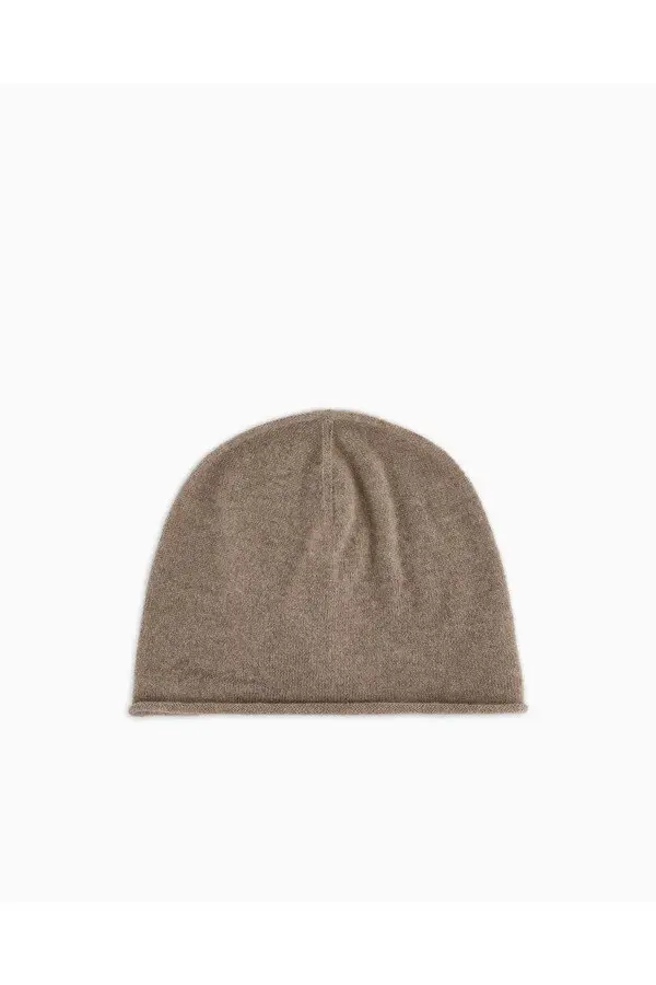 Giorgio Armani Cashmere Beanie - Natural