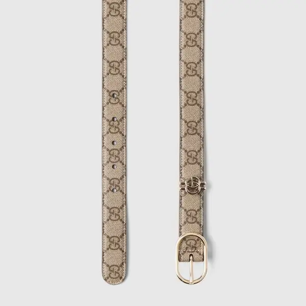 Gucci Gg Belt With Oval Buckle