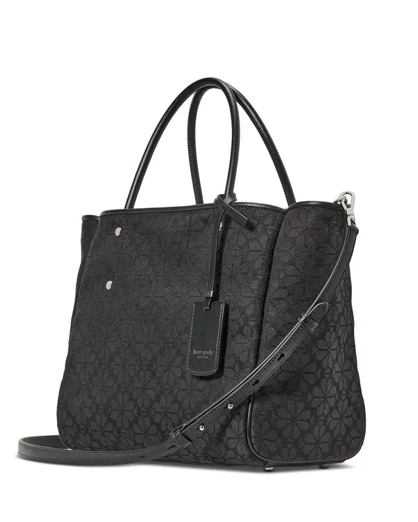 Kate Spade New York Spade Flower Jacquard Tote - Black Multi