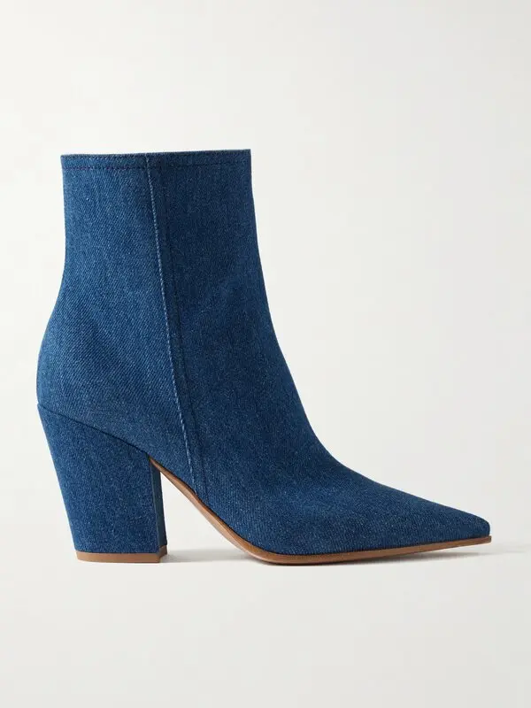 GIANVITO ROSSI Keinna 65 Denim Ankle Boots