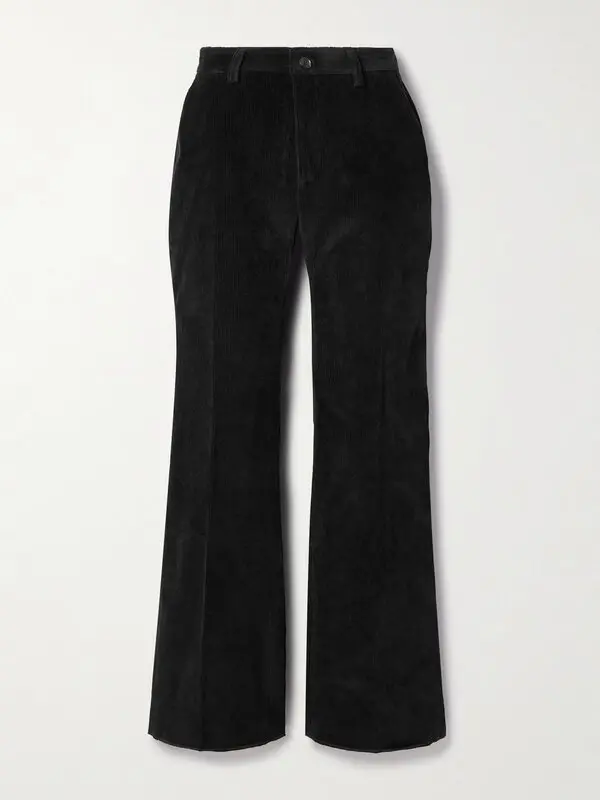 Bally Cotton-corduroy Flared Pants