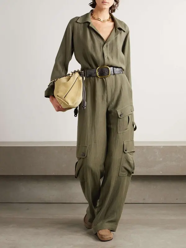 FORTELA Woven Cargo Jumpsuit