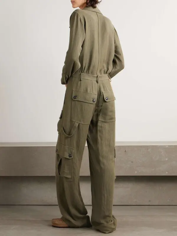 FORTELA Woven Cargo Jumpsuit