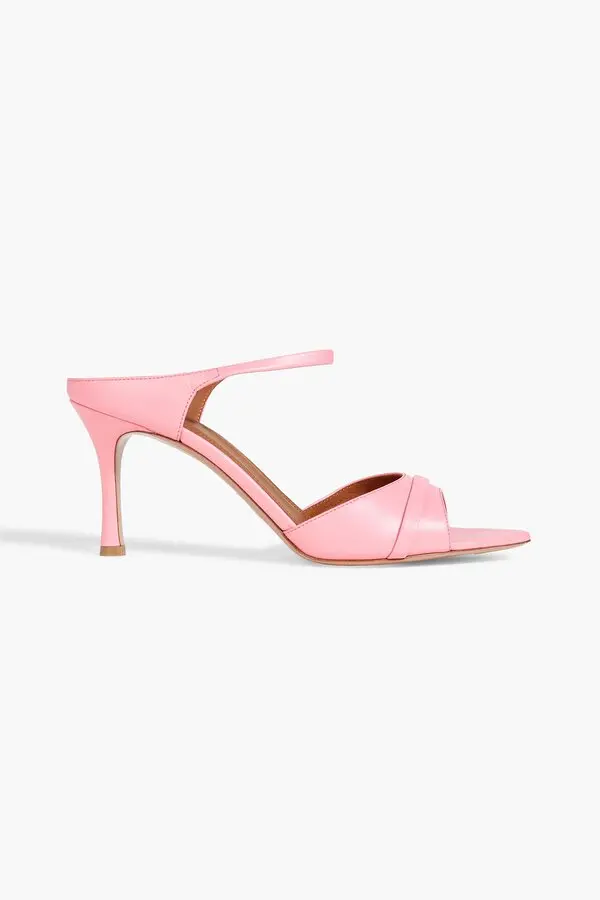 MALONE SOULIERS Una 80 Leather Mules - Bubblegum