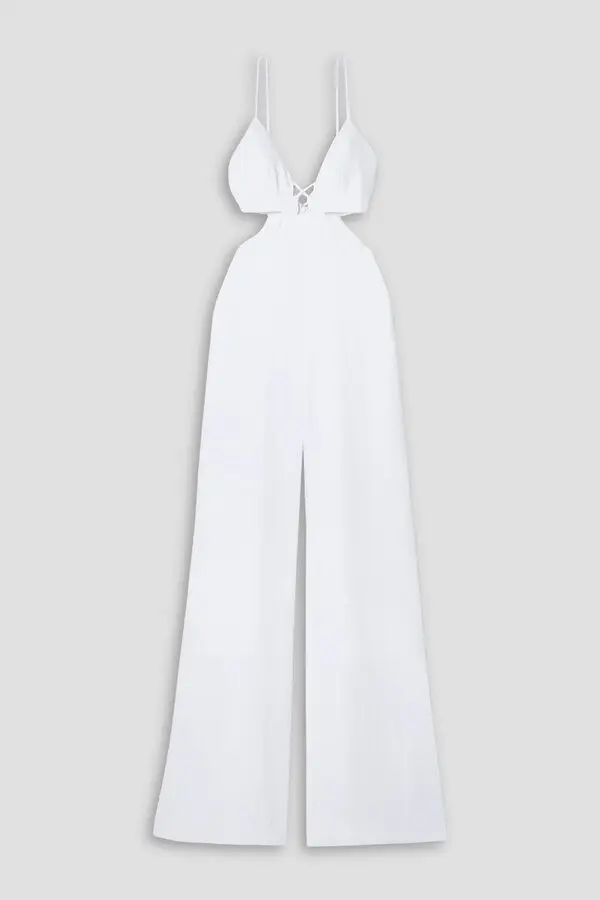 ET OCHS Carter Cutout Jumpsuit - White
