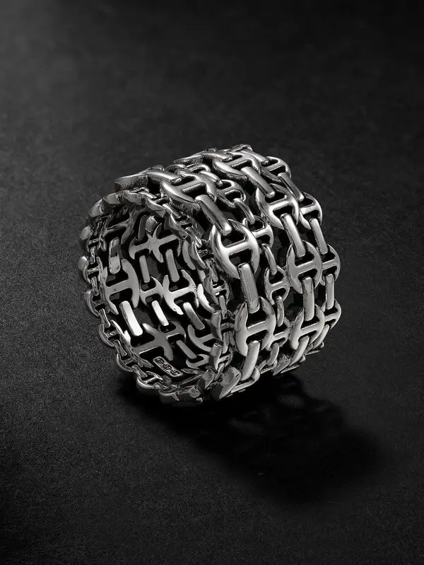 Hoorsenbuhs Damash Multi-stacked Ring - Silver