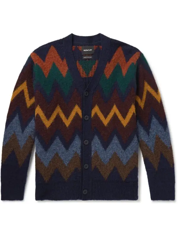 Howlin' Fire In The Mind Wool-jacquard Cardigan