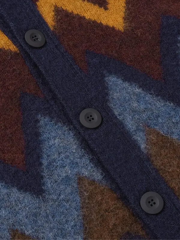 Howlin' Fire In The Mind Wool-jacquard Cardigan