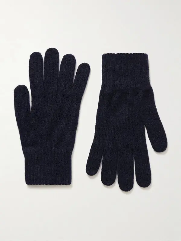 William Lockie Cashmere Gloves - Blue