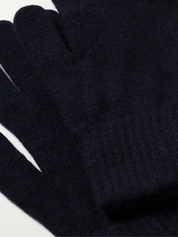 William Lockie Cashmere Gloves - Blue