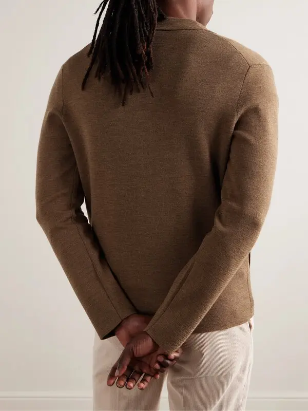 Incotex Slim-fit Virgin Wool Overshirt