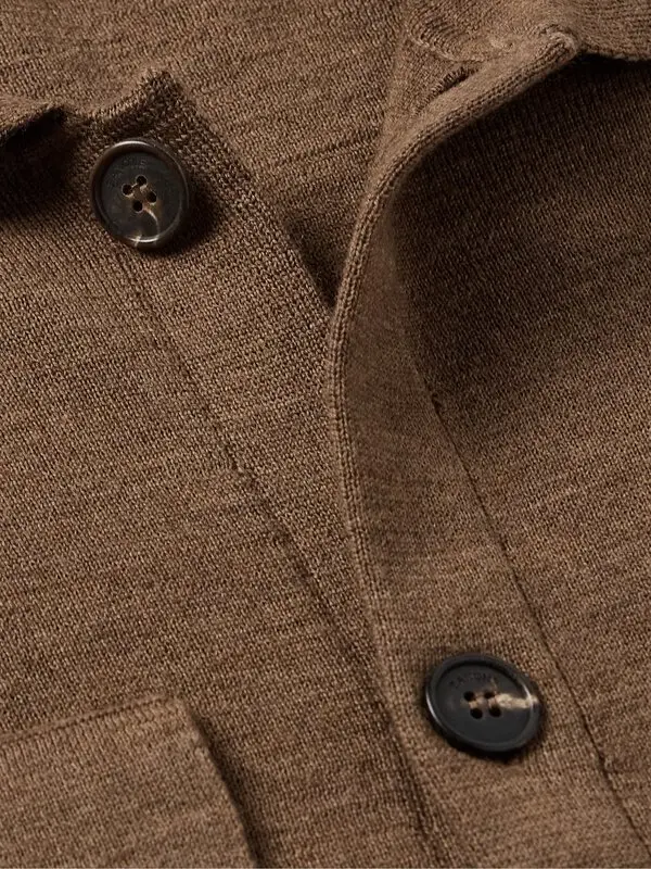 Incotex Slim-fit Virgin Wool Overshirt