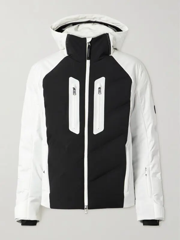 Bogner Felos-d Two-tone Quilted Hooded Down Jacket - Black