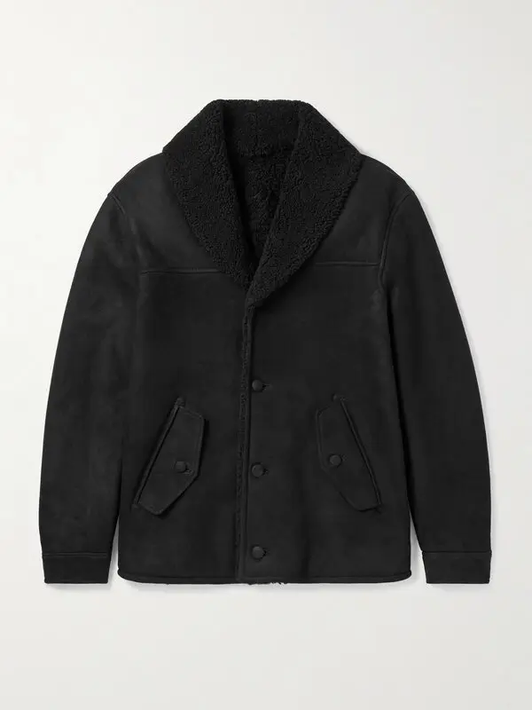Gabriela Hearst Shawl-collar Shearling Jacket