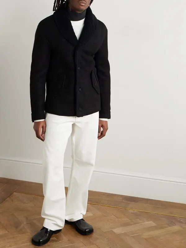 Gabriela Hearst Shawl-collar Shearling Jacket