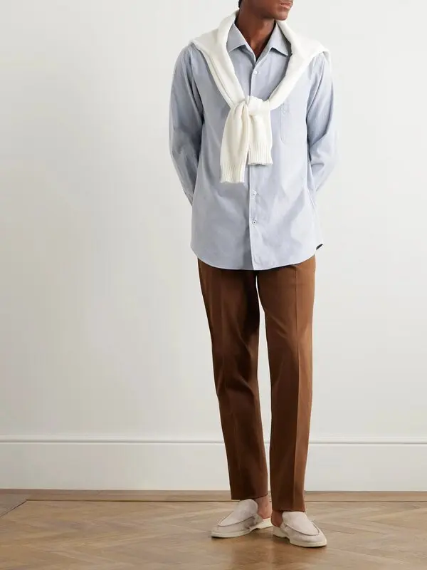 Loro Piana André Cotton-flannel Shirt