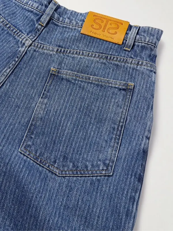 SMALL TALK Straight-leg Striped Jeans