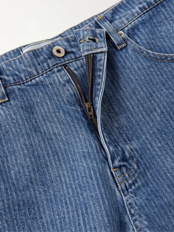 SMALL TALK Straight-leg Striped Jeans