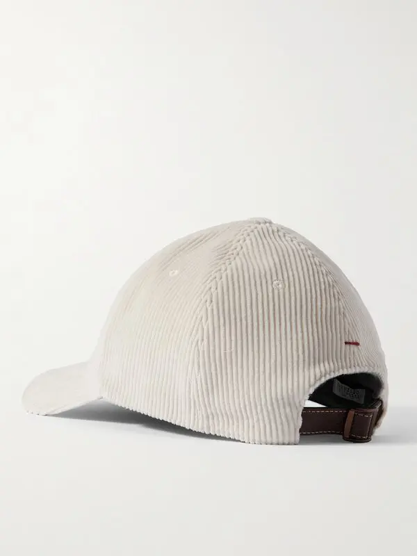 Brunello Cucinelli Logo-embroidered Corduroy Cap