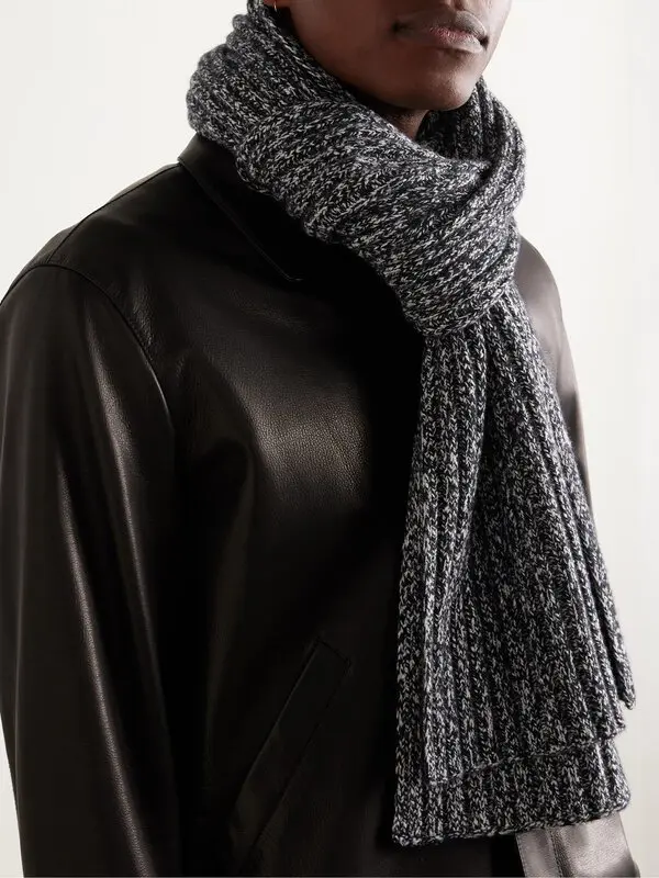 Loro Piana Alagna Ribbed Cashmere-blend Scarf