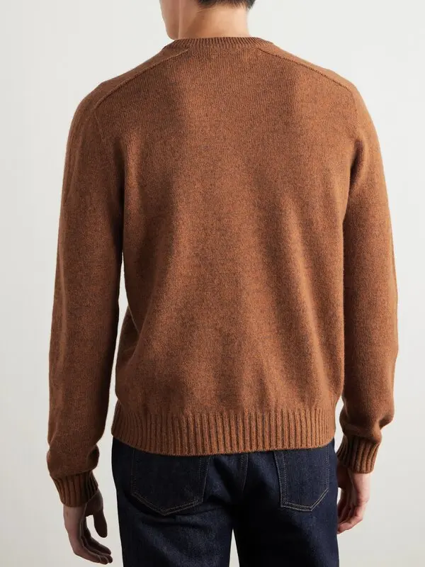 Loro Piana Mastallone Wool Sweater - Orange